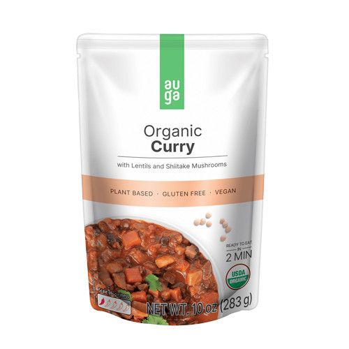 Auga Organic Curry with Lentils & Shiitake, Ready to Eat, 5.3 oz ...