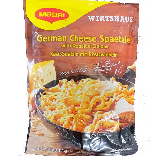 Maggi German Spaetzle with Cheese Sauce & Roasted Onions - 4.2 oz ...