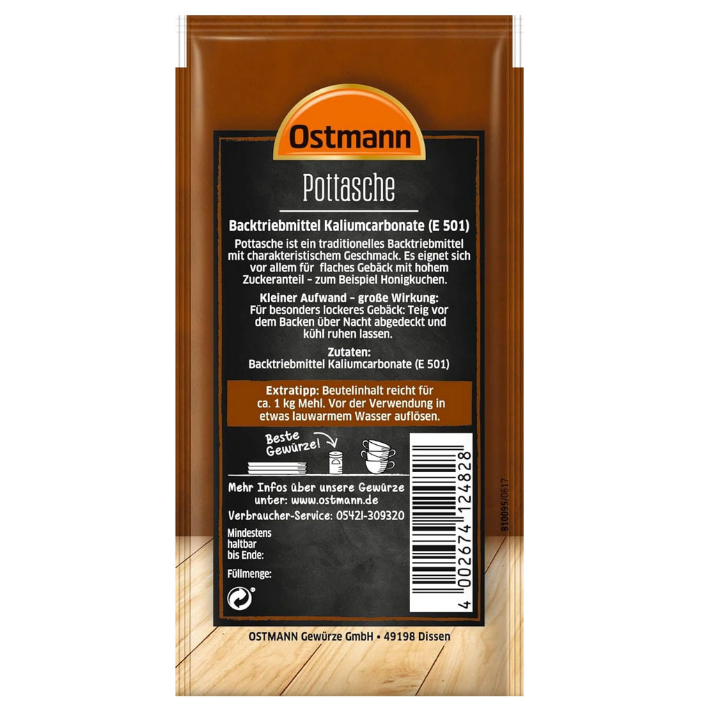 Ostmann "Pottasche" Potash Baking Aid - Germanfoods.org