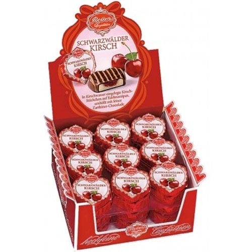 Reber Black Forest Chocolate Marzipan with Raspberry Jam Hearts 1.1 oz ...