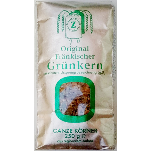 Zimmermann-Muehle "Fraenkischer Gruenkern" Green Spelt Kernels, Whole ...